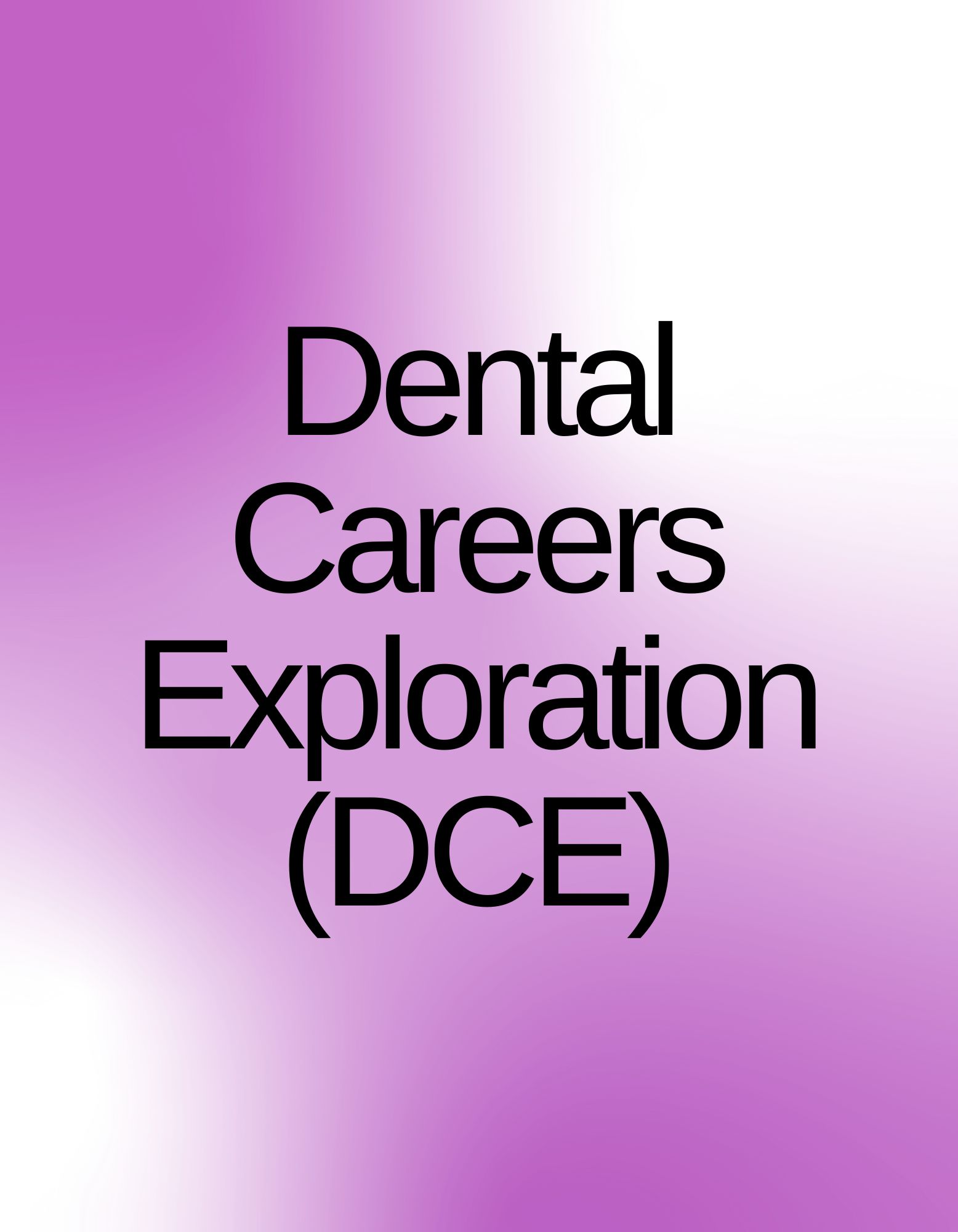 Dental Careers Exploration - Division of Student Engagement and Impact - Virginia Commonwealth ...